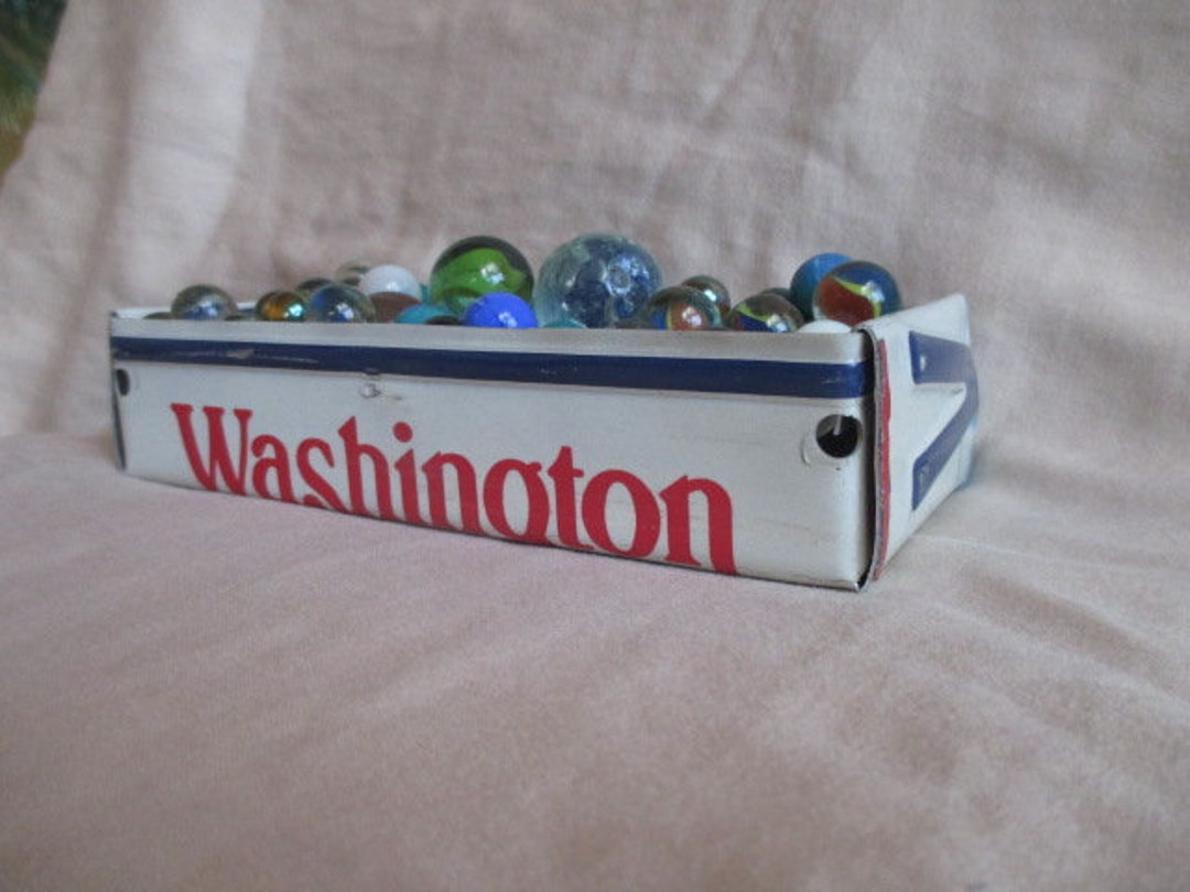 Washington License Plate Box Rustic Treasure Tray Storage - Etsy