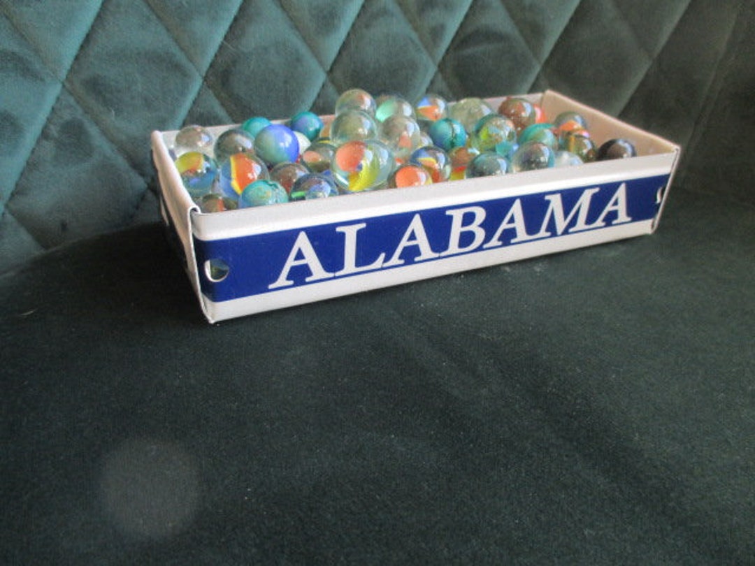 Alabama License Plate Storage Box Planter FREE SHIPPING Treasure Tray ...