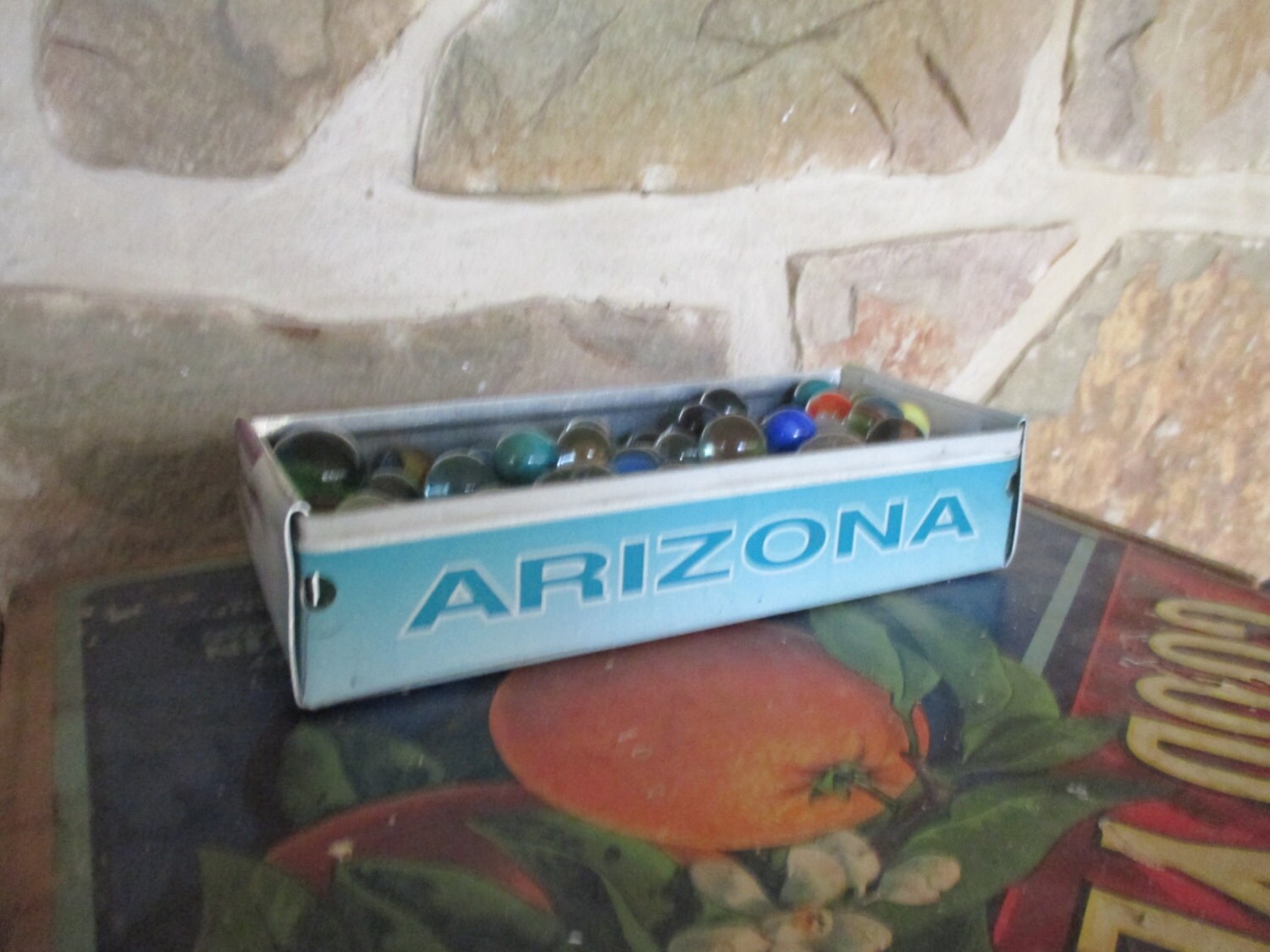 Vintage Arizona License Plate Box Repurposed Storage Box / | Etsy
