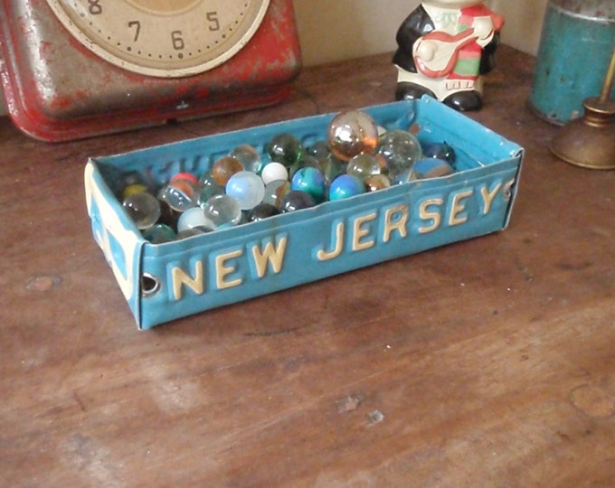 New Jersey License Plate Box Rustic Treasure Tray Storage - Etsy