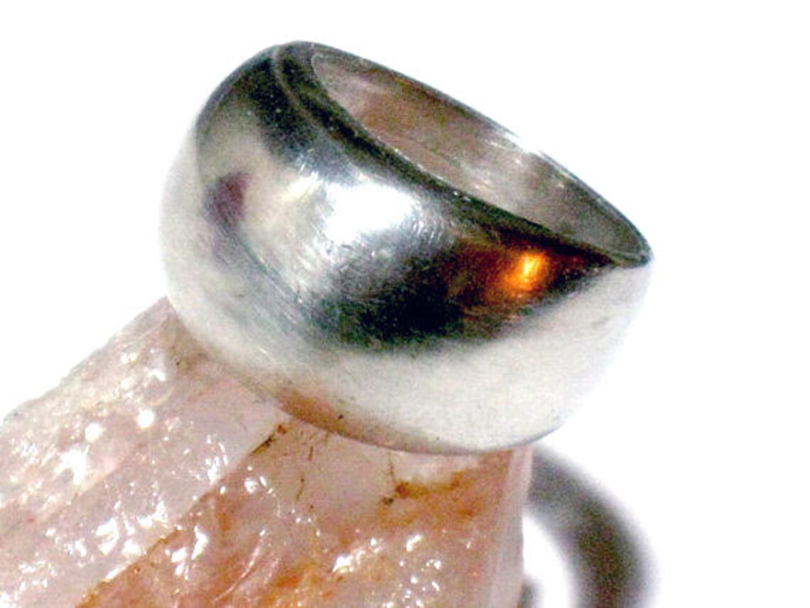 Alternative Wedding Band Solid Silver Ring Sterling Silver | Etsy