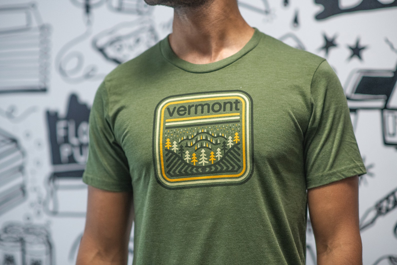 Vermont Square Graphic Tee Gift for Him Vintage Design Shirt - Etsy