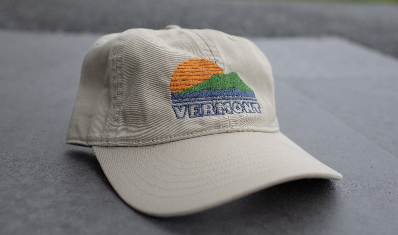 Dad Hat - Vermont Sunset Design - Soft Cotton Hat 5 Panel Hat Baseball ...