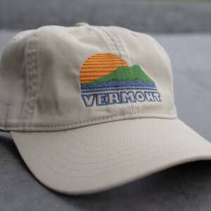 Dad Hat - Vermont Sunset Design - Soft Cotton Hat 5 Panel Hat Baseball ...