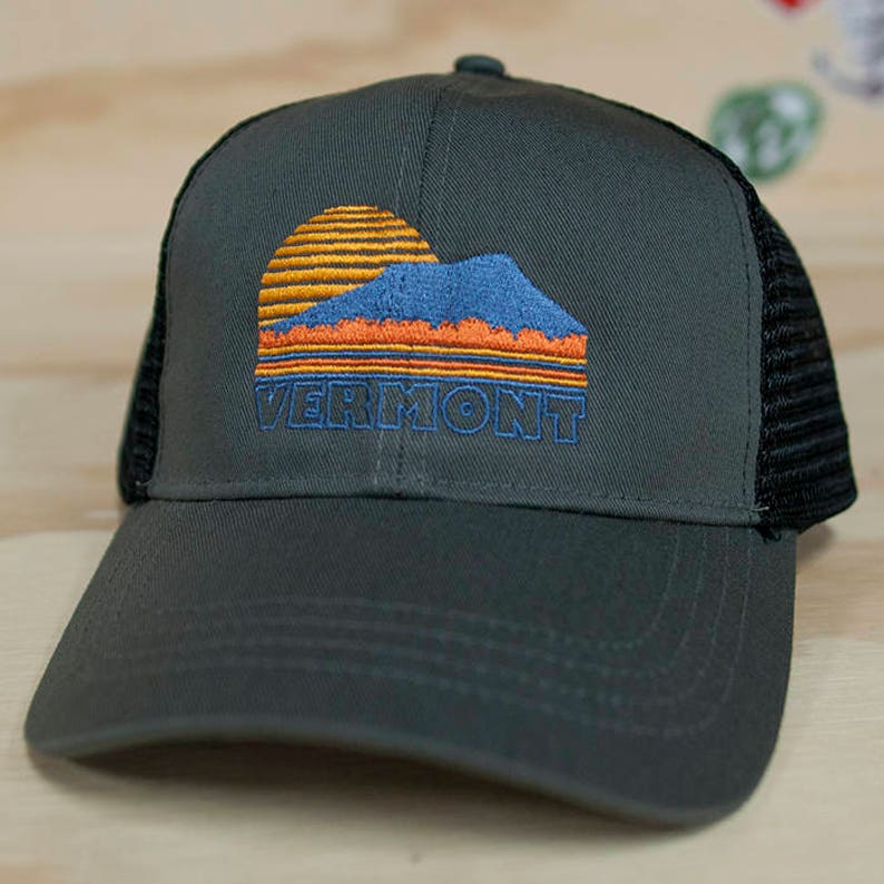 Vermont Sunset hat baseball cap organic cotton mens hat | Etsy
