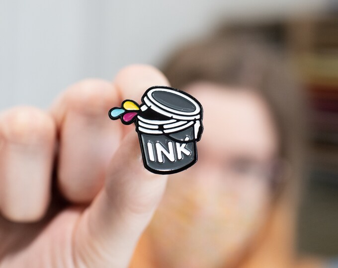Book Artist Tool Kit Enamel Pin - Etsy