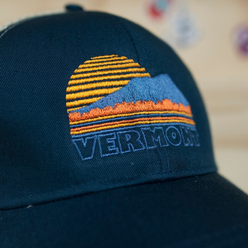 Vermont Sunset hat baseball cap organic cotton mens hat | Etsy