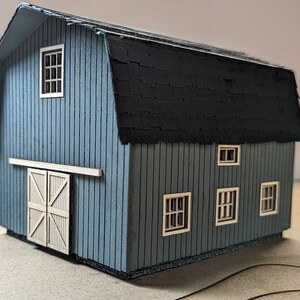 HO Scale Big Valley Barn Laser Cut High Detailed - Etsy