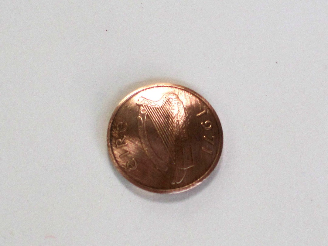 Old Irish Half Penny Tie Tac/lapel Pin - Etsy