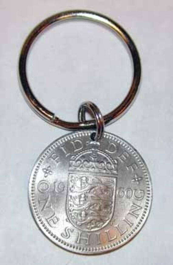 Vintage English Arms coin key ring or necklace | Etsy