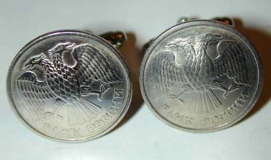 Russian Double Headed Eagle Cuff Links - Etsy