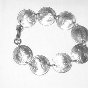 Silver Mercury Linked Dime Bracelet-nicely Domed-free Shipping - Etsy