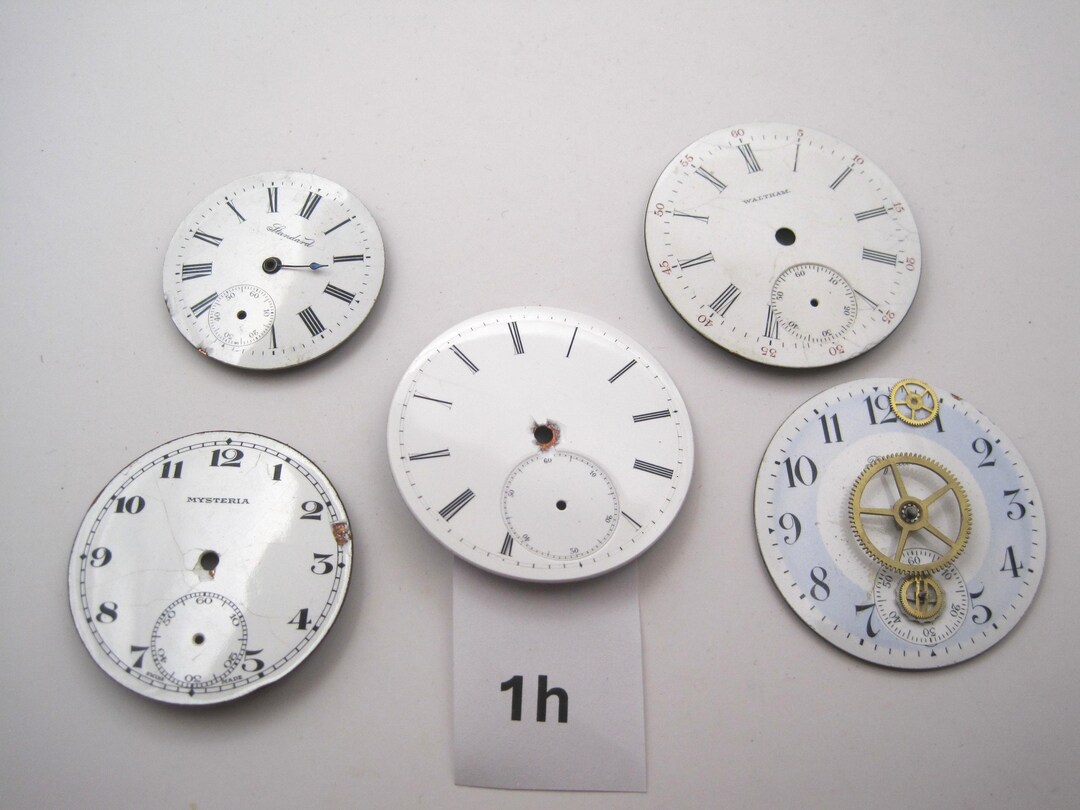 Vintage 5 Pocket Watch Faces Lot 1h - Etsy