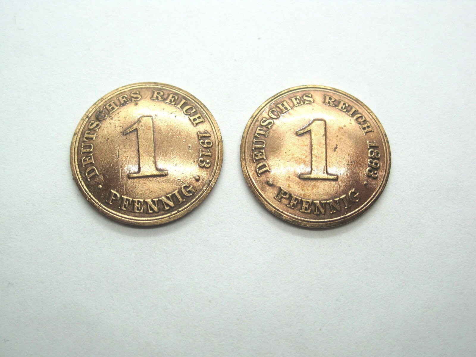 Antique German 1 pf copper coin cuff links German Empire | Etsy