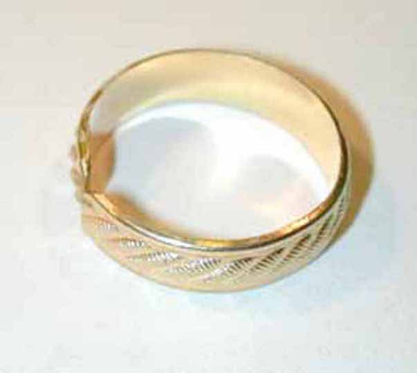 Adjustable Handforged Gold Filled Crosshatch Thumb Ring-free Shipping ...