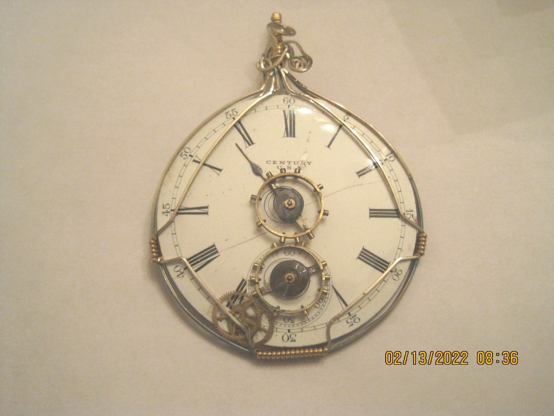 Larger Handcrafted Antique Watch Face Pendant - Etsy