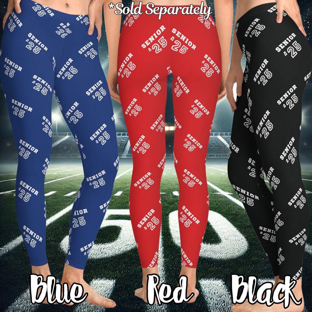 Senior '25 Printed Leggings Class of 2025 School Colors Comfortable and ...