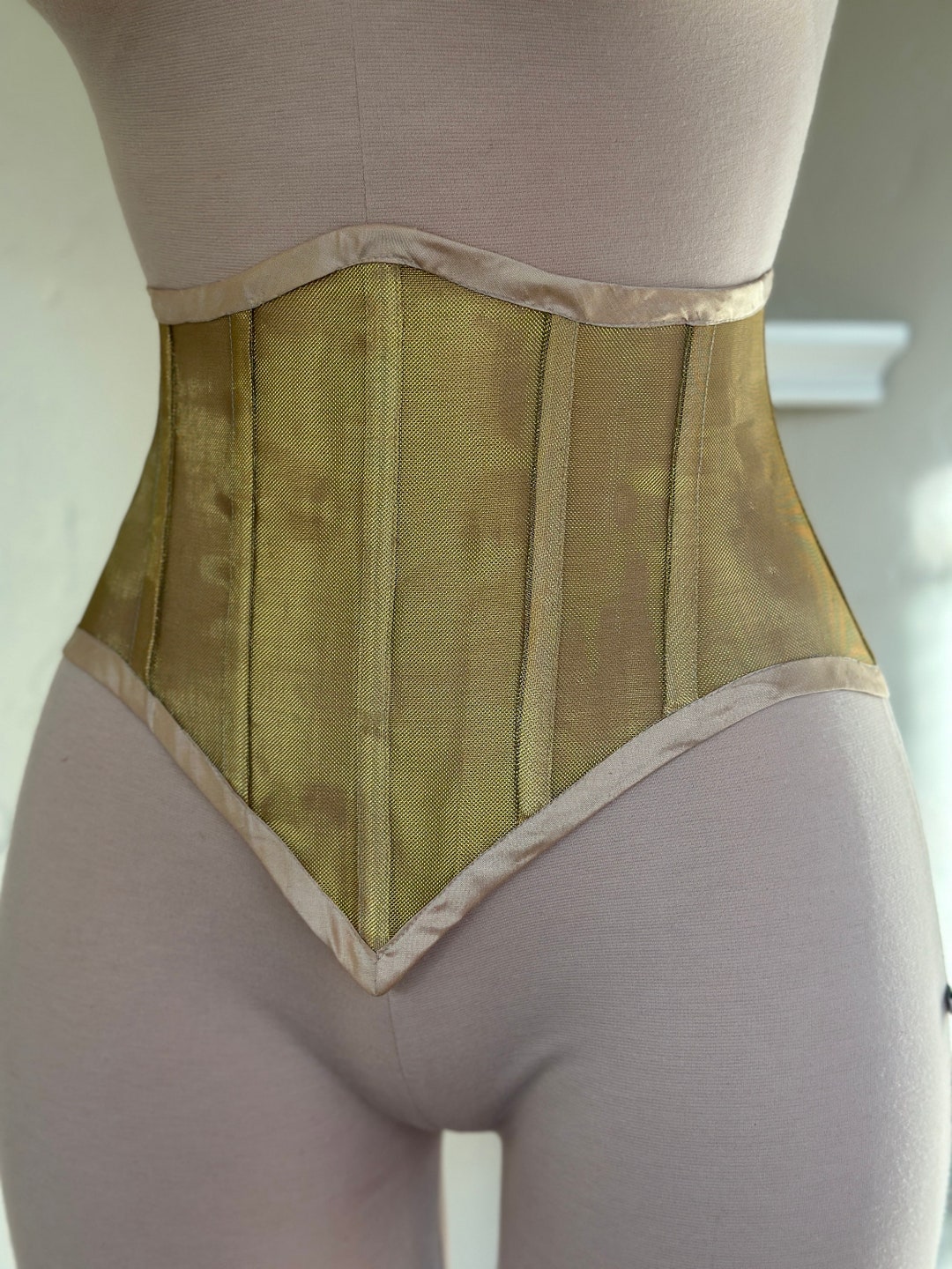 Reversible Metallic Corset Sample - Etsy
