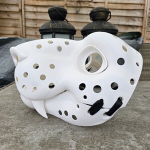 Smilodon Sabretooth Cat Fursuit Head Base Set: Eyes, Moving Jaw, Nose ...
