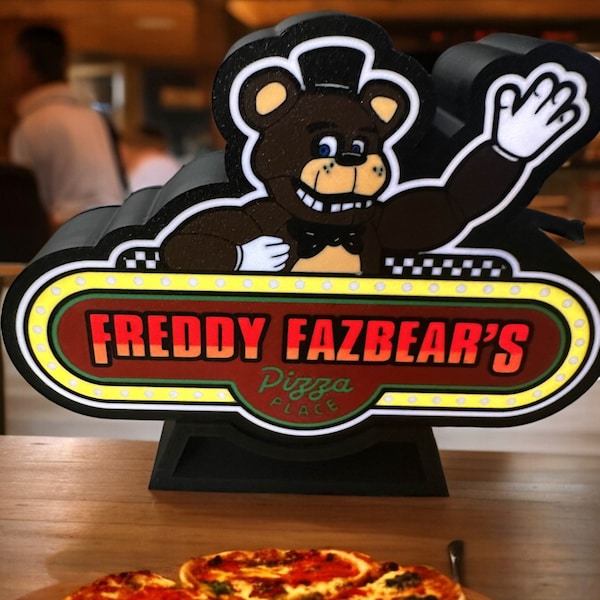 Five Nights at Freddys Light Sign - Etsy