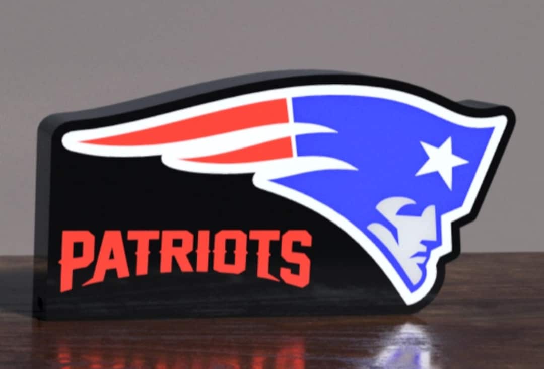 Patriots LED Sign Customizable Neon Wall Art for Home Decor, Man Cave ...