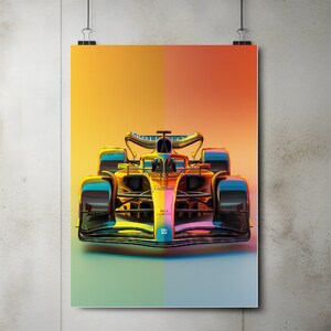 Set of 6 Car Posters Automotive Home Wall Art Decorative Prints Digital ...