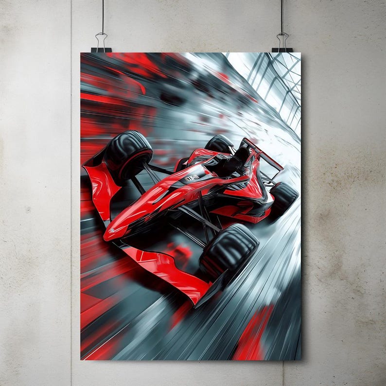 Set of 10 Car Posters Automotive Home Wall Art Decorative Prints ...