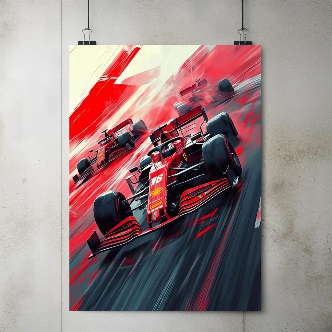 Set of 10 Car Posters Automotive Home Wall Art Decorative Prints ...