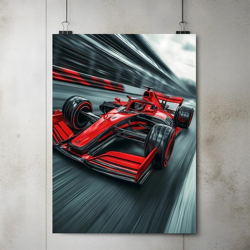 Set of 10 Car Posters Automotive Home Wall Art Decorative Prints ...