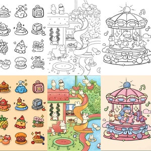 Printable Colouring Pages, Instant Download, 10 X Fun Themed ...