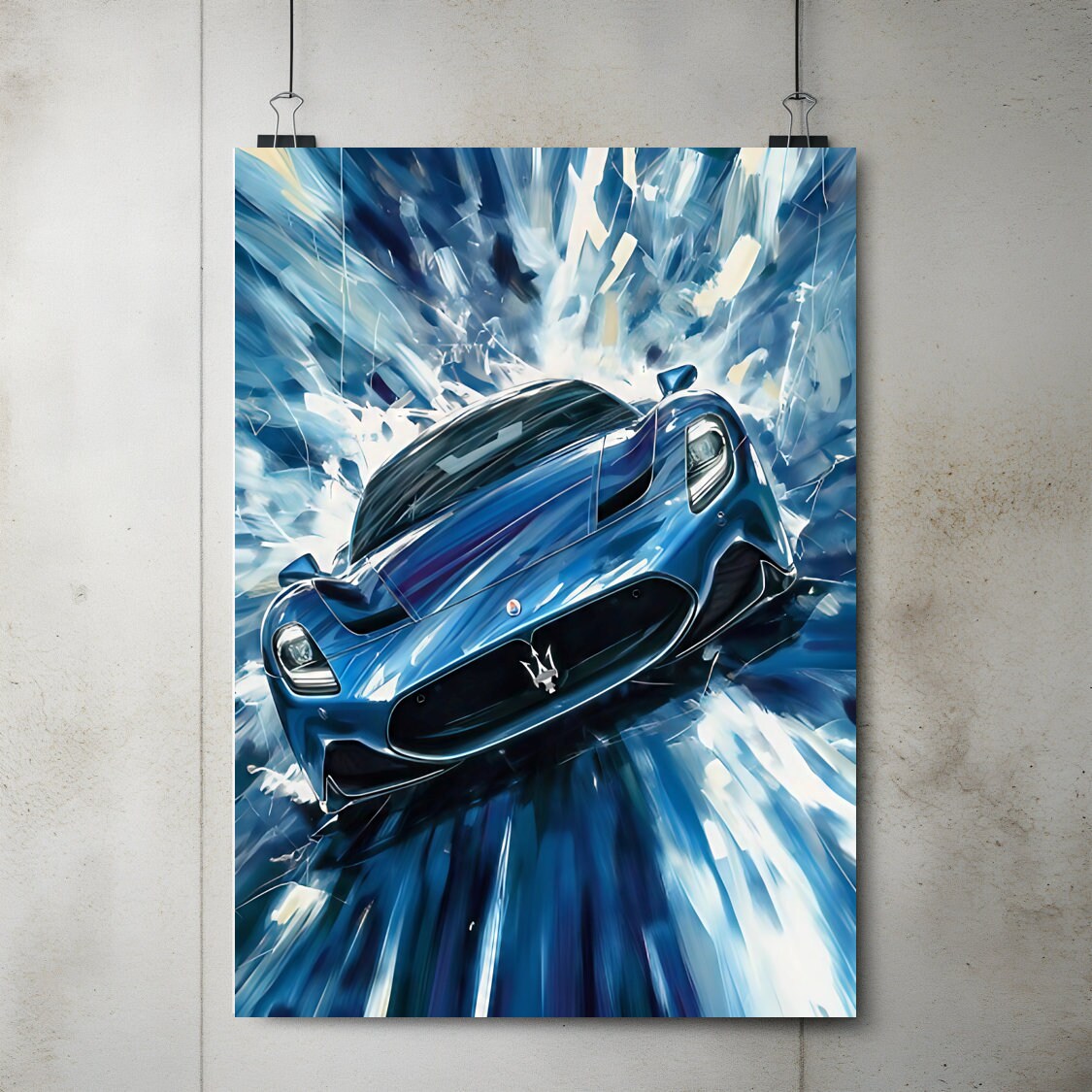 Set of 9 Car Posters Automotive Home Wall Art Decorative Prints Digital ...