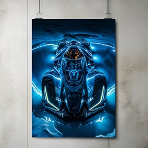 Set of 6 Car Posters Automotive Home Wall Art Decorative Prints Digital ...