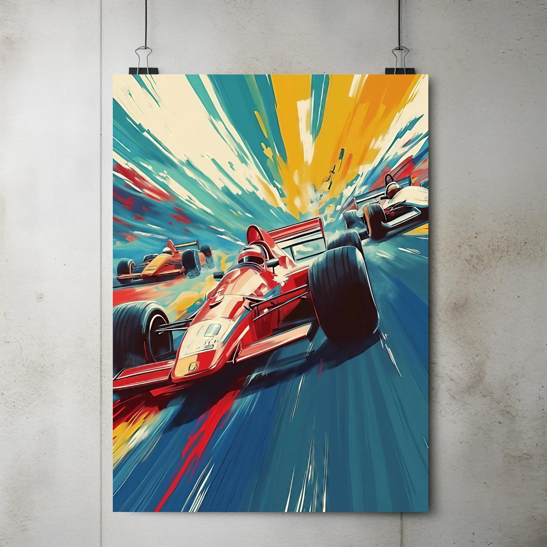Set of 16 Car Posters Automotive Home Wall Art Decorative Prints ...
