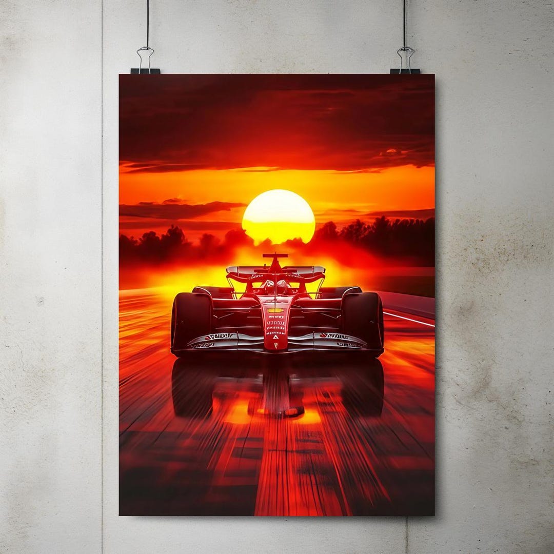 Set of 16 Car Posters Automotive Home Wall Art Decorative Prints ...