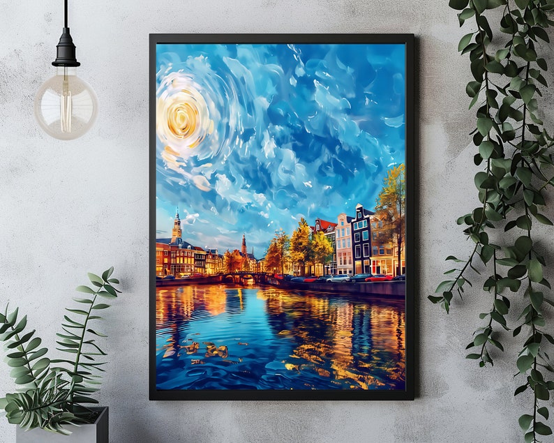 8 Dutch Landscapes Clipart, Printable Impressionism Clipart, Vincent ...