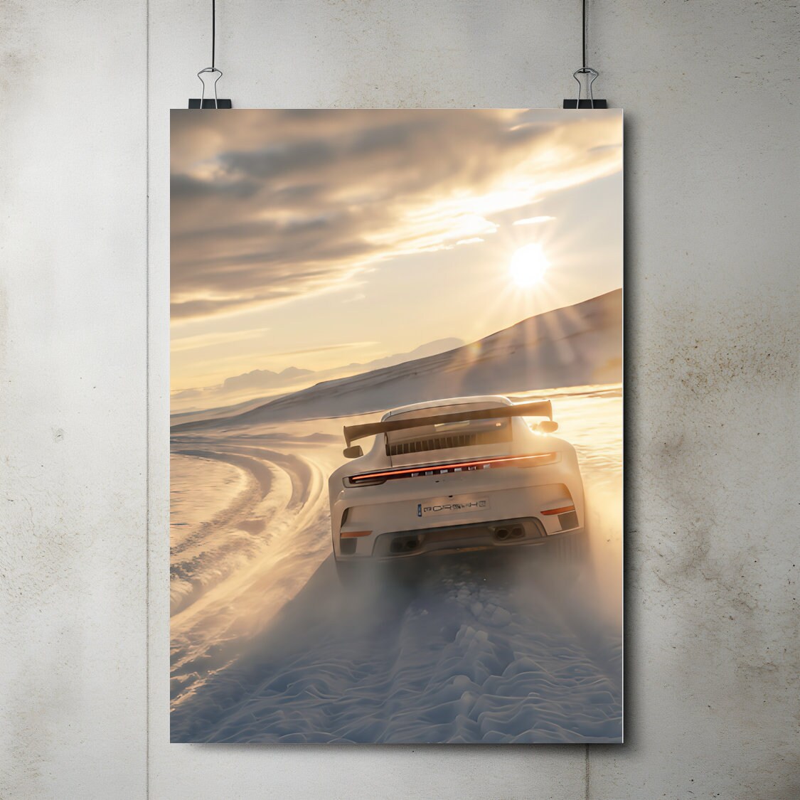 Set of 6 Car Posters Automotive Home Wall Art Decorative Prints Digital ...
