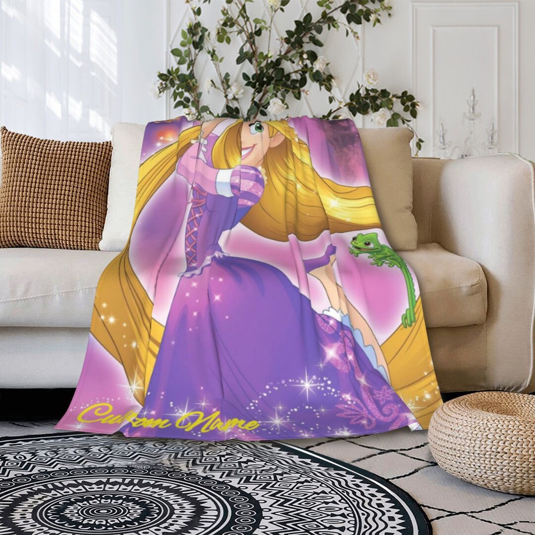 Tangled Blanket Custom Name Blanket Personalized Tapestry Birthday Gift ...