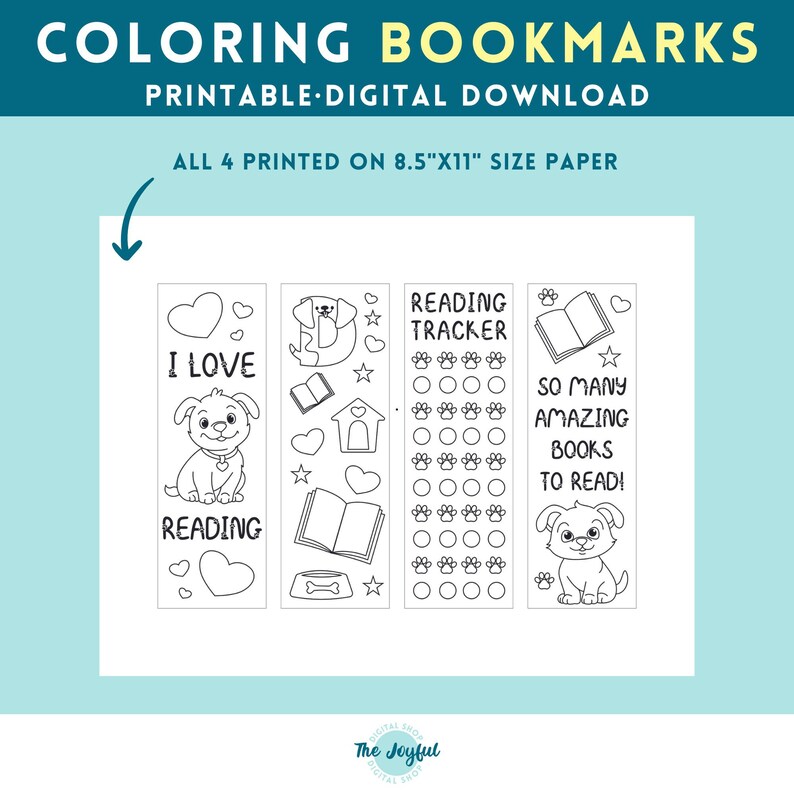 Printable Animal Coloring Bookmarks for Kids and Adults, Reading ...