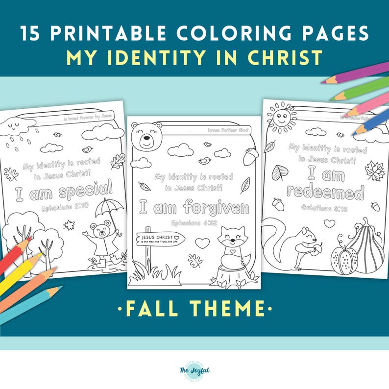 Printable Bible Verse Coloring Pages for Children, Homeschool & Church ...