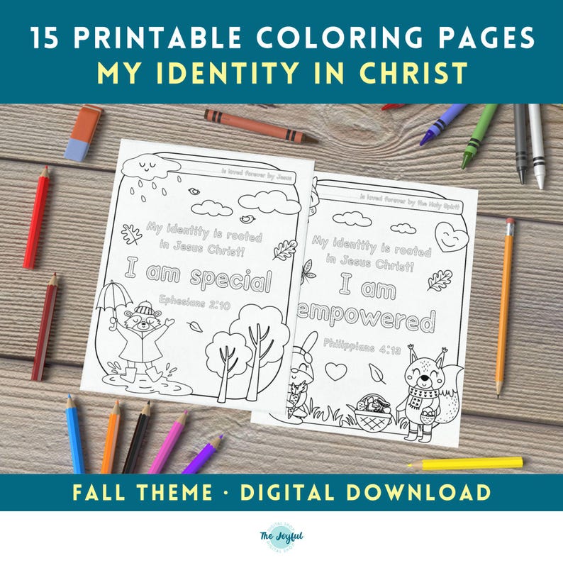 Printable Bible Verse Coloring Pages for Children, Homeschool & Church ...