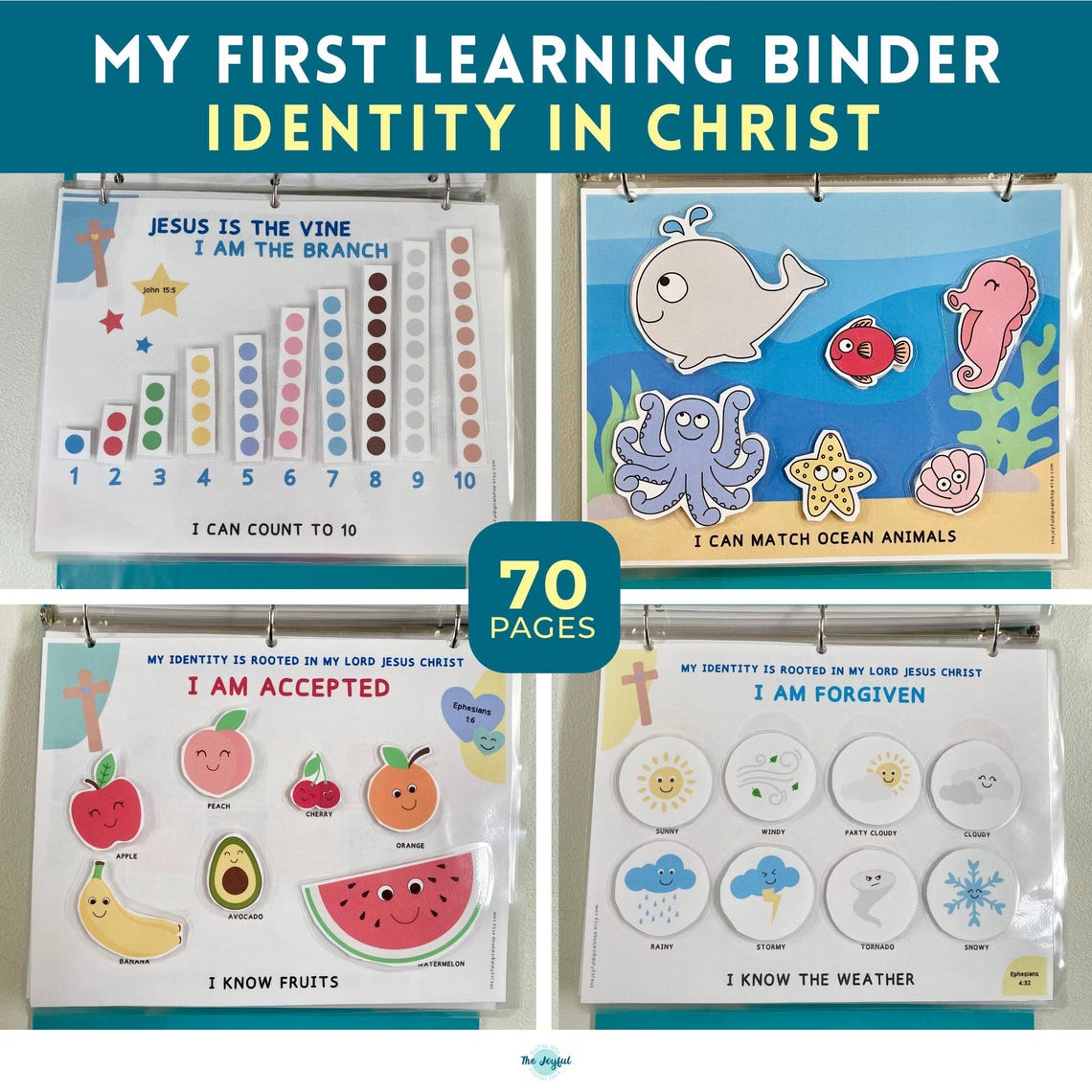 Kids Busy Book Printable, Toddler First Learning Binder, Identity in ...