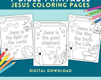 Christmas Nativity Printable Bible Verse Coloring Pages for Children ...
