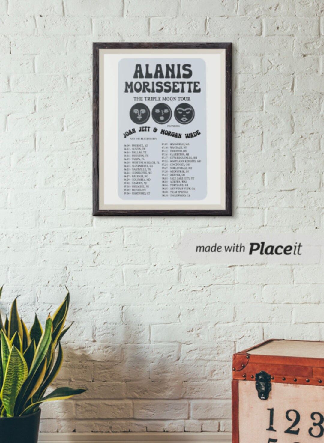 Alanis Morissette the Triple Moon Tour 24 Original Print Digital - Etsy