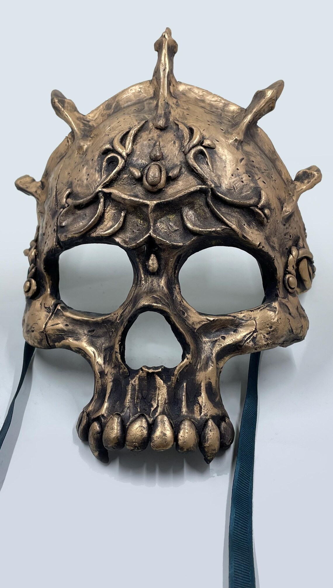 Skull Mask Ritualist Mask Handmade Mask Resin Cast Brass Cold Cast Mask ...