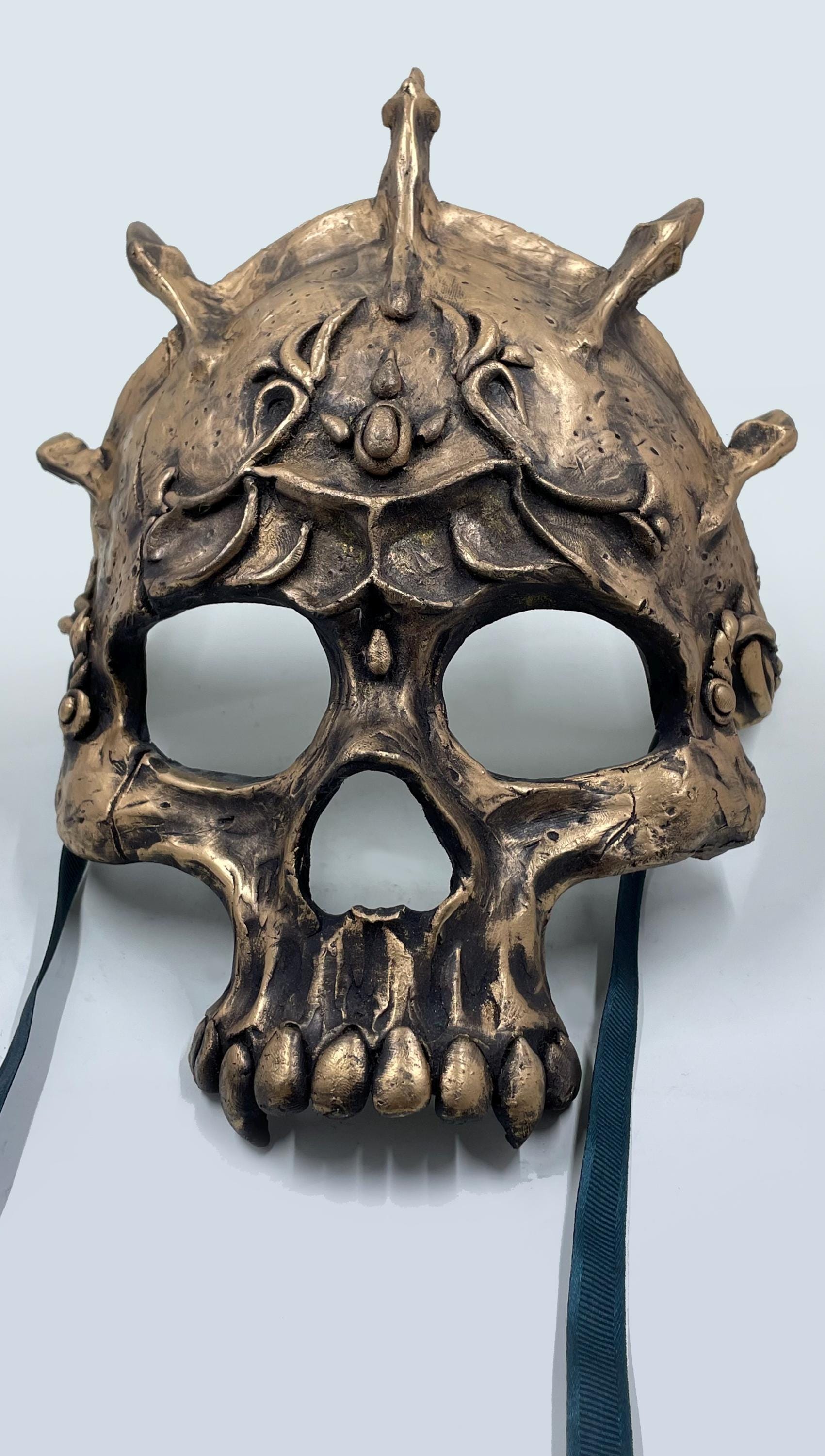 Skull Mask Ritualist Mask Handmade Mask Resin Cast Brass Cold Cast Mask ...