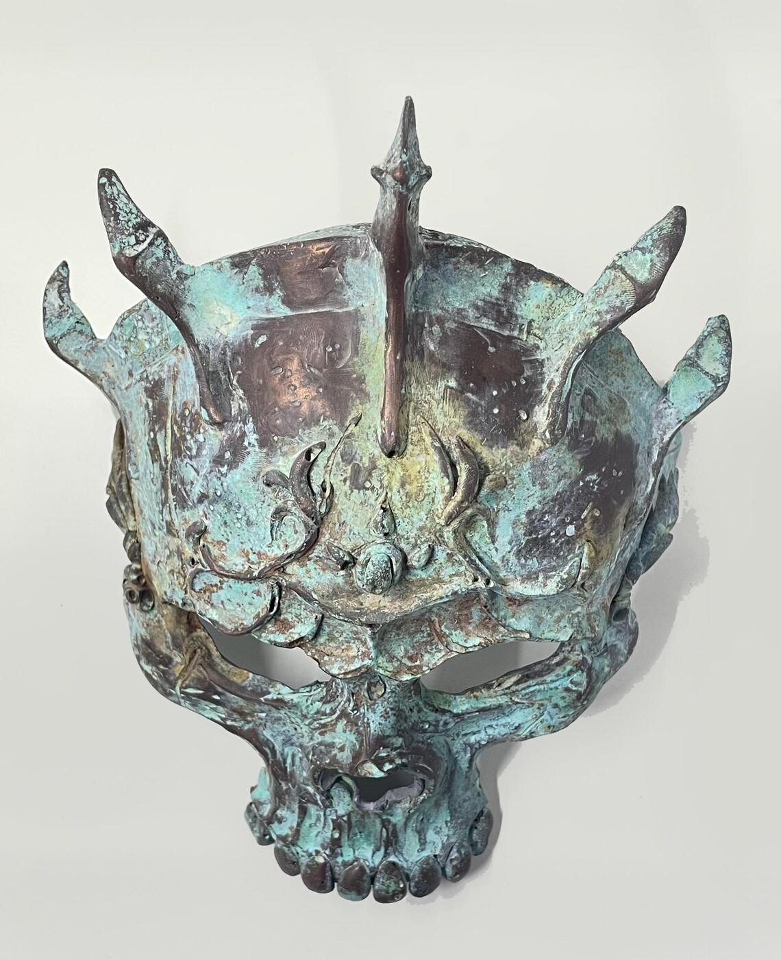 Skull Mask Ritualist Mask Handmade Mask Resin Cast Brass Cold Cast Mask ...