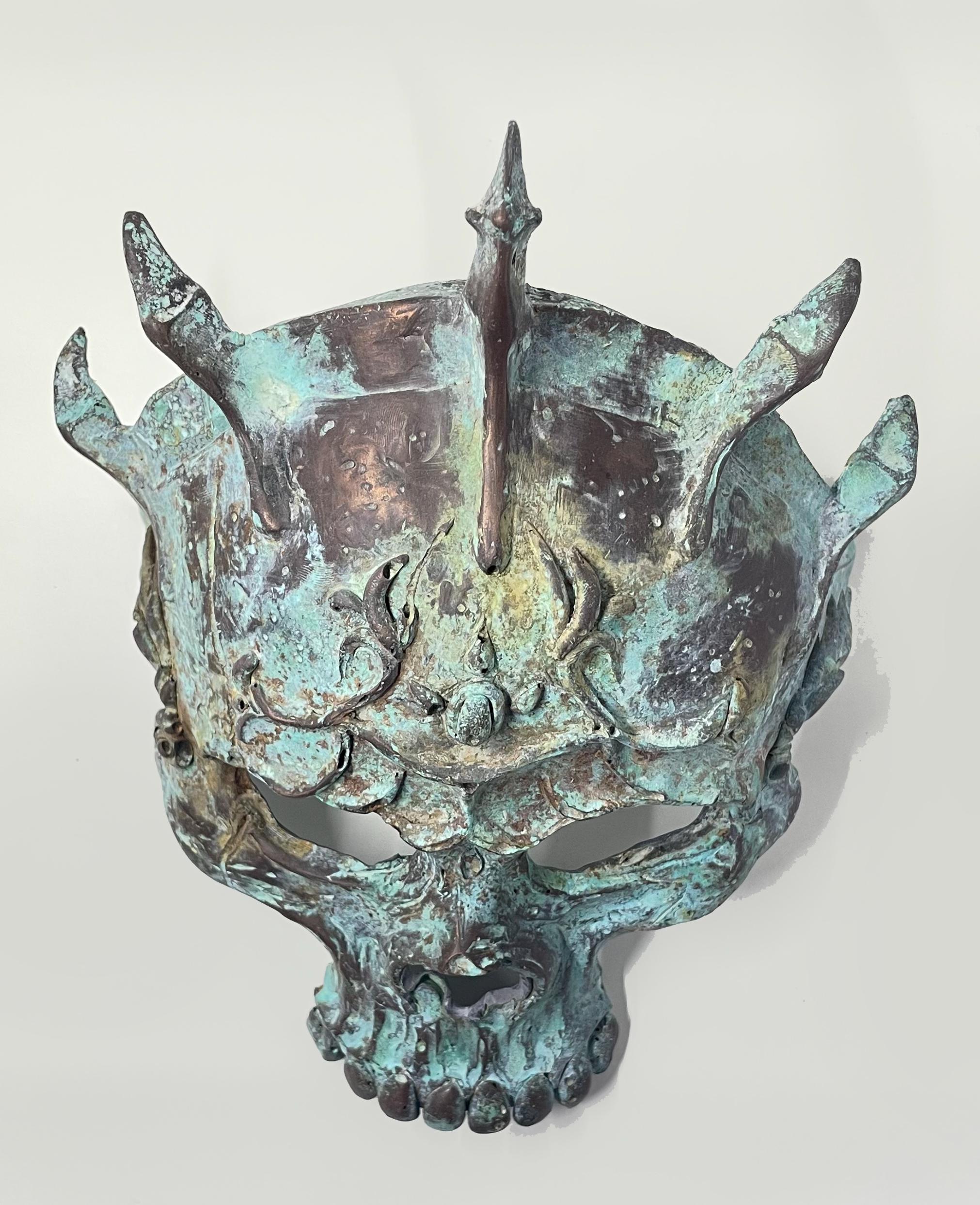 Skull Mask Ritualist Mask Handmade Mask Resin Cast Brass Cold Cast Mask ...