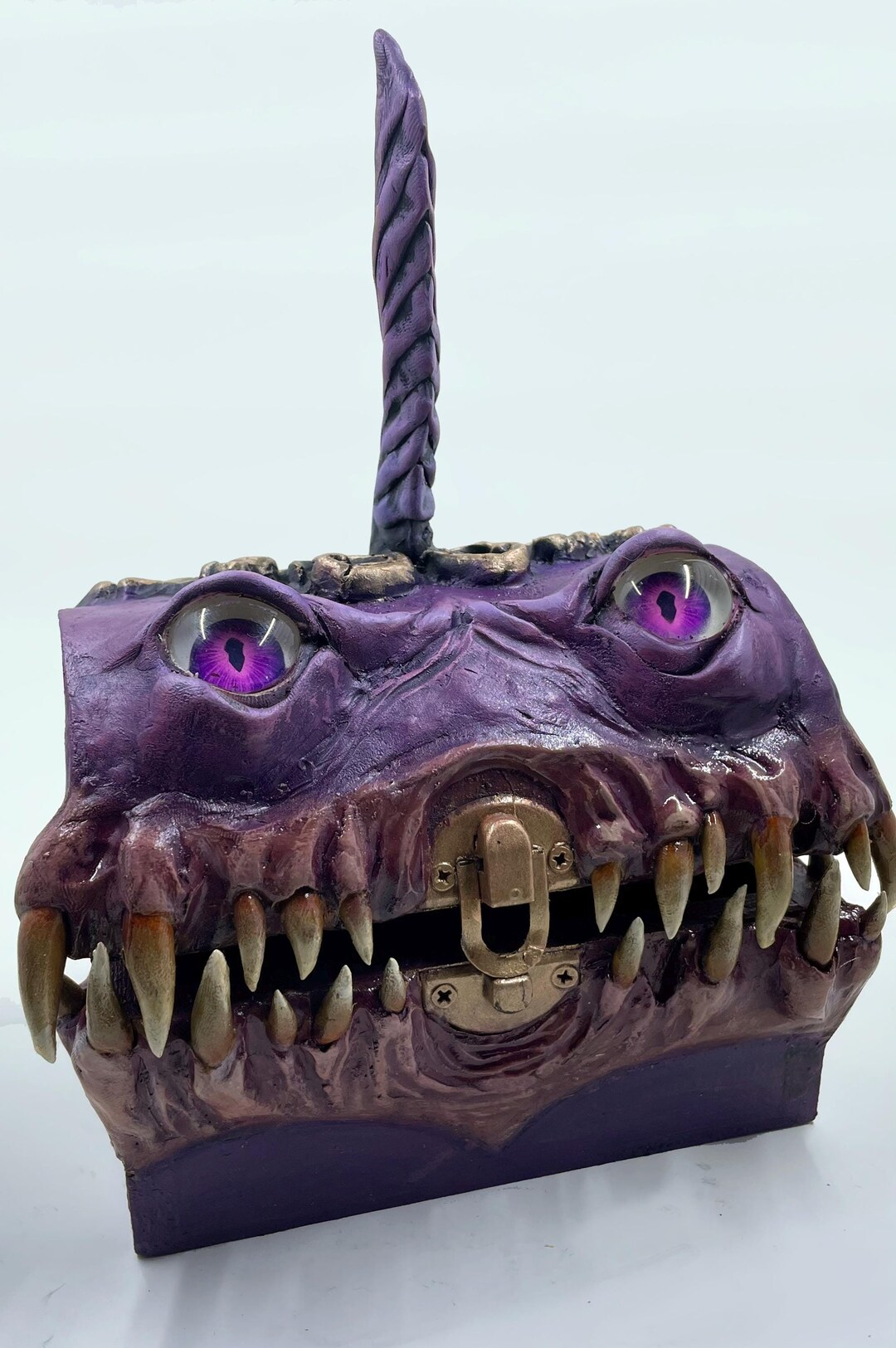 Purple Mimicorn Mimic Chest Jewelry Chest Dice Box Mimic Box Dungeons ...