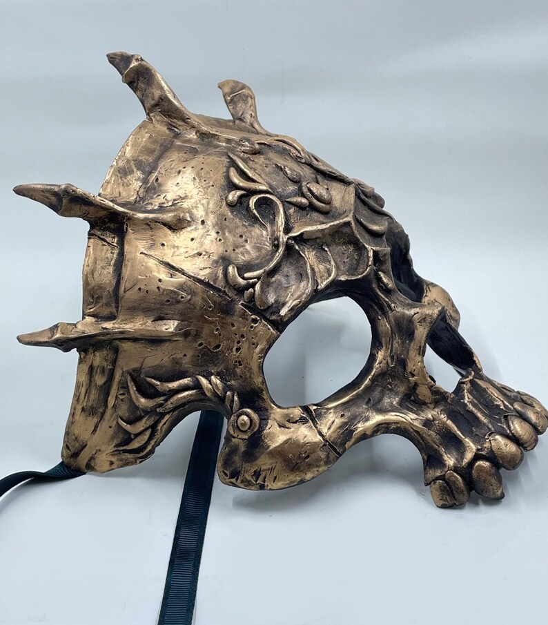 Skull Mask Ritualist Mask Handmade Mask Resin Cast Brass Cold Cast Mask ...
