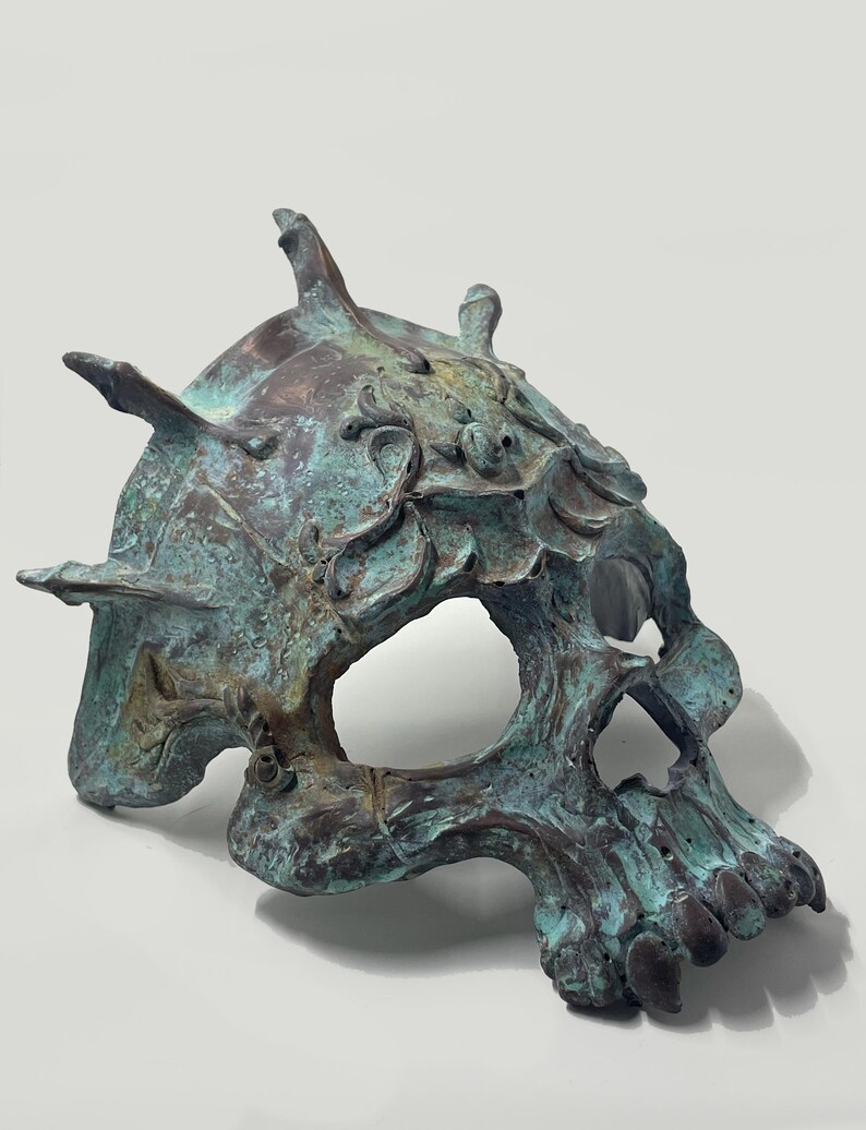 Skull Mask Ritualist Mask Handmade Mask Resin Cast Brass Cold Cast Mask ...
